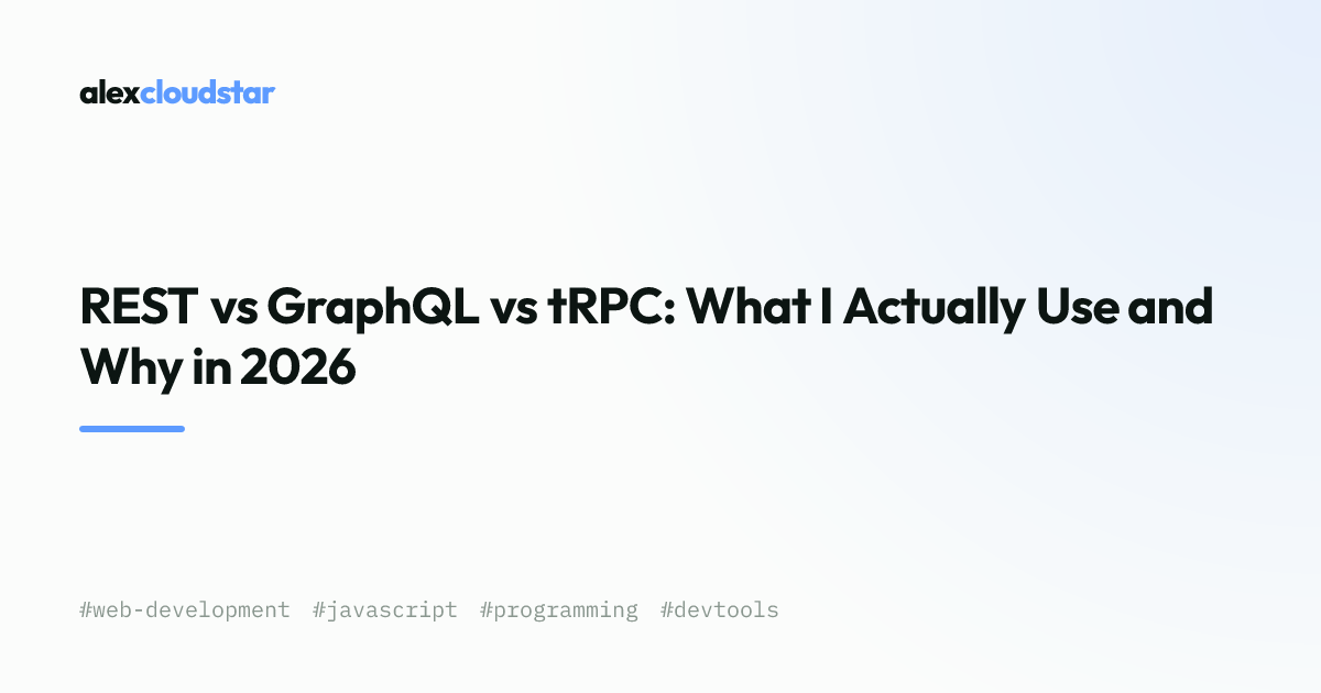 REST vs GraphQL vs tRPC 2026: What to Actually Use